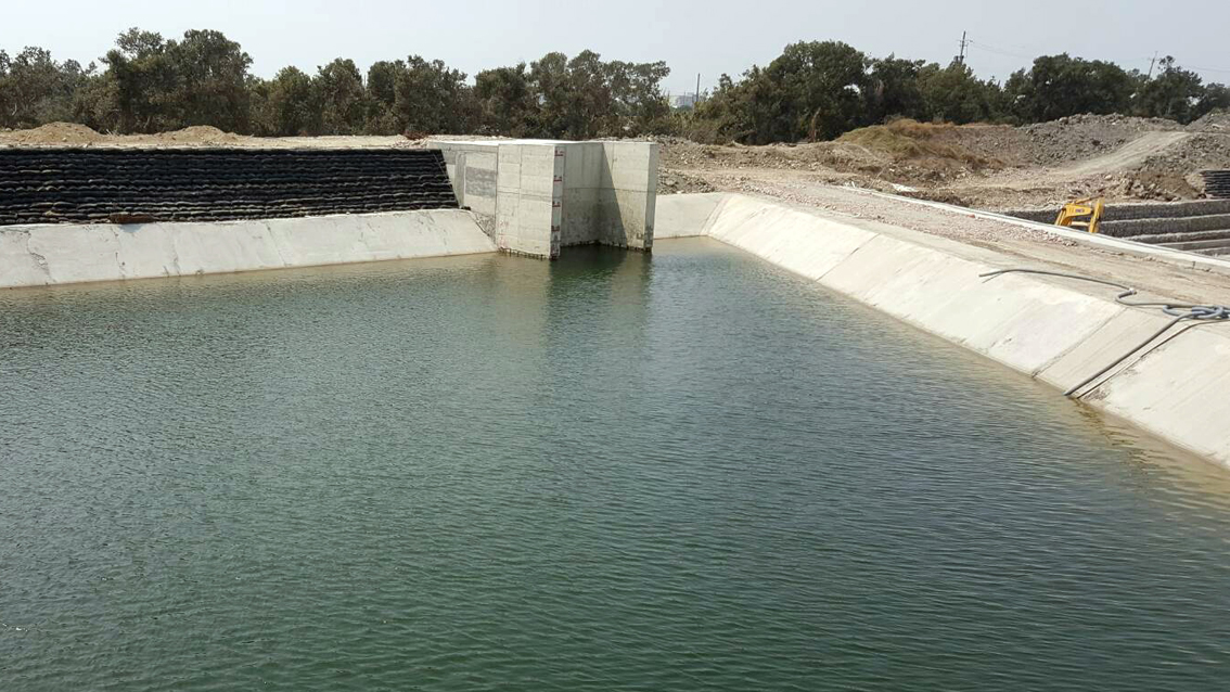 Retention Basin - Paper Container Industry in Kaohsiung, Taiwan